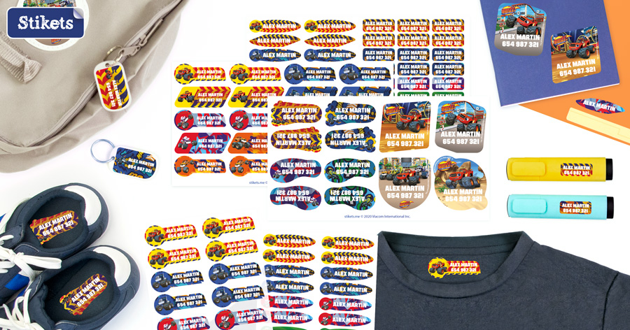 Blaze Name Label Pack - Stikets