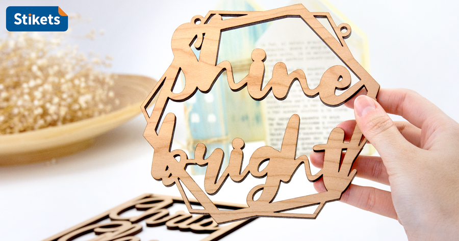 Small Custom Framed Wooden Names - Stikets